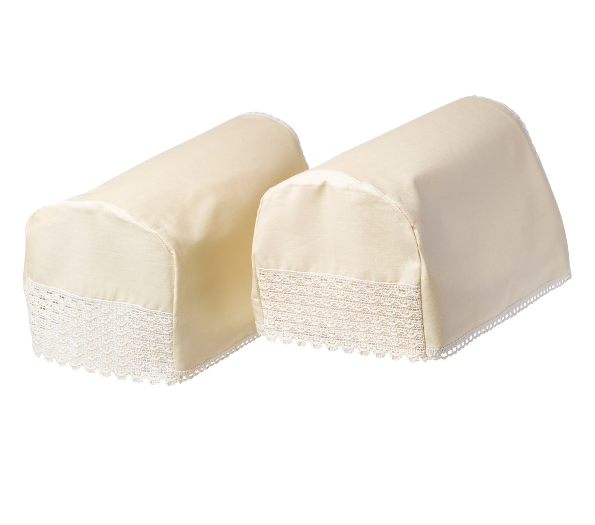 Cotton Arm Caps or Chair Back with Lace Trim (Cream) – Classic Home Store