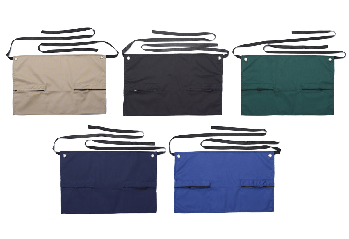Money Apron With Zip Pockets - 22" Wide x 14" Long (5 Colours ...